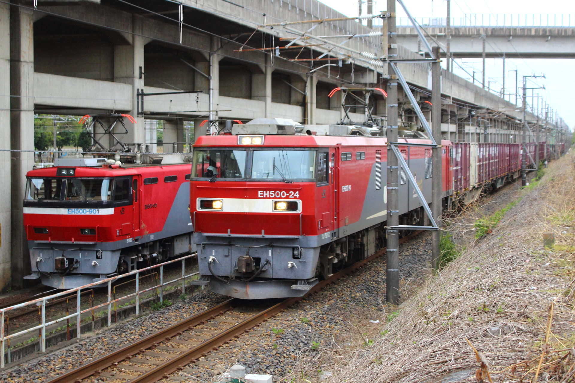 2018/4/17 EH500-901運用復帰、EH500-14回送、209系(C504)KY入場 - 瞬を撮り上げる