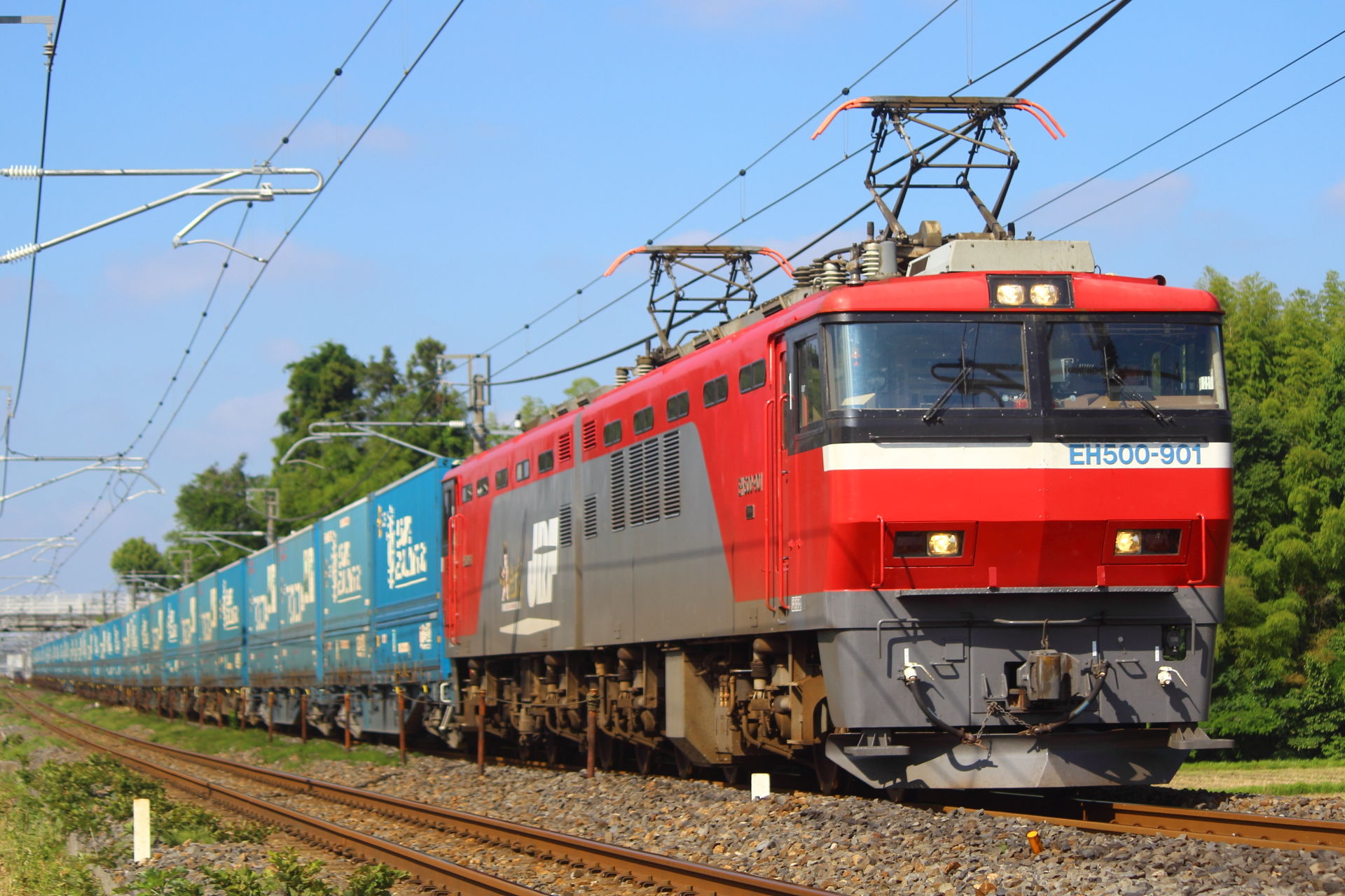 2019/6/13 4051レにEH500-901充当 - 瞬を撮り上げる